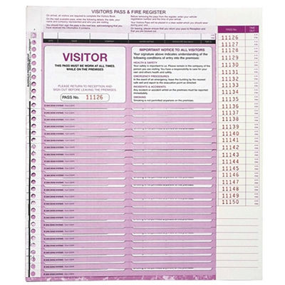 Buy Zions Cvsfr Corporate Visitors Security Format Register Kit Refill ...